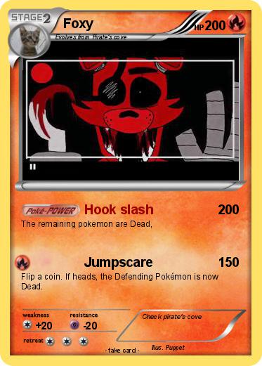 Pokémon Foxy 695 695 - Hook slash - My Pokemon Card