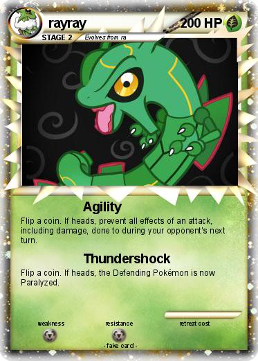 Pokémon rayray 10 10 - Agility - My Pokemon Card