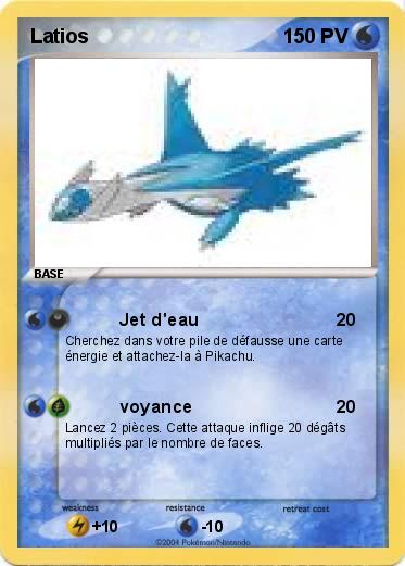 Pokémon Latios 231 231 - Jet d'eau - Ma carte Pokémon