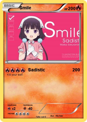 Pokémon Smile 523 523 - Sadistic - My Pokemon Card