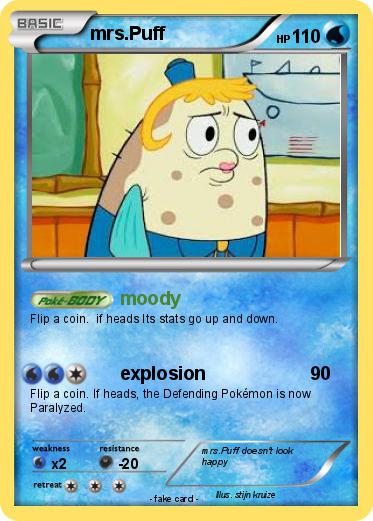 Pokémon mrs Puff 16 16 - moody - My Pokemon Card