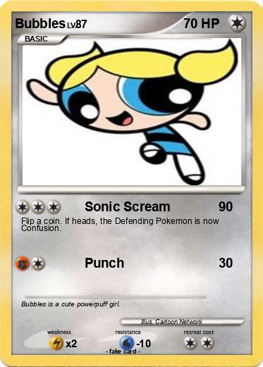 Pokémon Bubbles 305 305 - Sonic Scream - My Pokemon Card