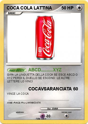 Pokémon COCA COLA LATTINA - ABCD..........XYZ - My Pokemon Card