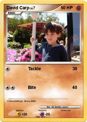 Pokémon David Carp - Tackle - My Pokemon Card