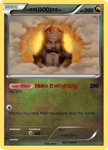Pokémon GOD 1268 1268 - Make Everything - My Pokemon Card