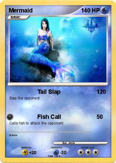 Pokémon Mermaid 105 105 - Tail Slap - My Pokemon Card