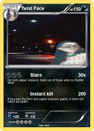 Pokémon Twist Face - Stare - My Pokemon Card