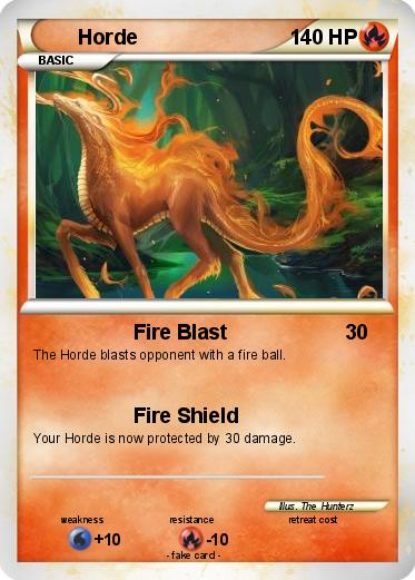 Pokémon Horde 19 19 - Fire Blast - My Pokemon Card