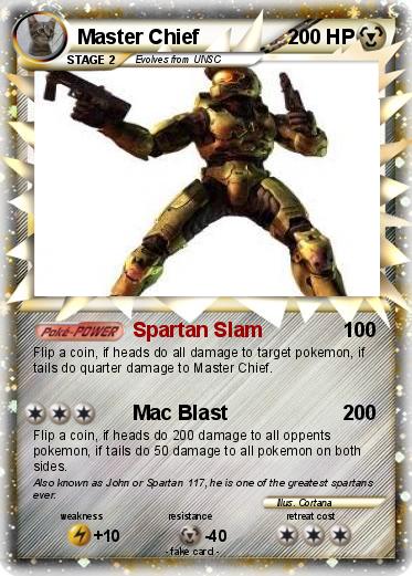 Pokémon Master Chief 736 736 - Spartan Slam - My Pokemon Card