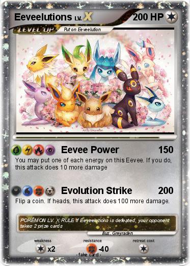 Pokémon Eeveelutions 103 103 - Eevee Power - My Pokemon Card