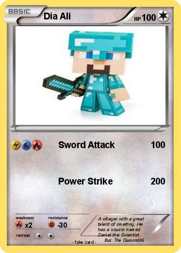 Pokémon Dia Ali - Sword Attack - My Pokemon Card