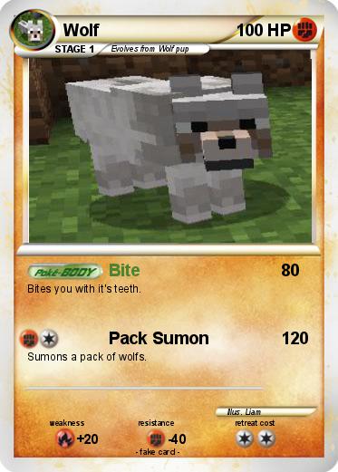Pokémon Wolf 966 966 - Bite - My Pokemon Card