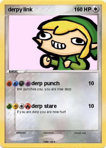 Pokémon derpy link - derp punch - My Pokemon Card