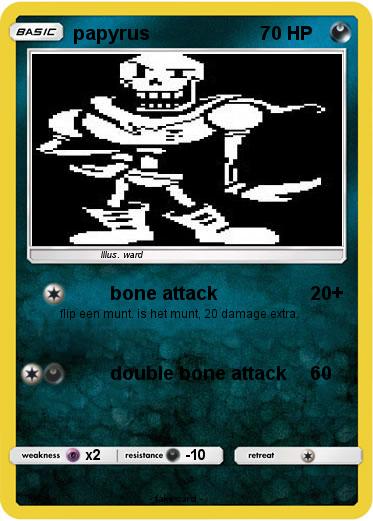 Pokémon papyrus 517 517 - bone attack - My Pokemon Card