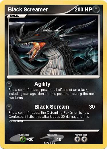 Pokémon Black Screamer - Agility - My Pokemon Card