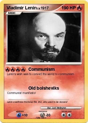 Pokémon Vladimir Lenin 9 9 - Communism - My Pokemon Card