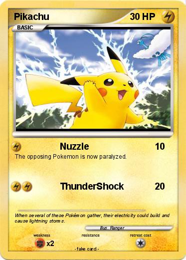 Pokémon Pikachu 11763 11763 - Nuzzle - My Pokemon Card