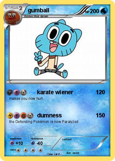 Pokémon gumball 671 671 - karate wiener - My Pokemon Card