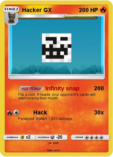 Pokémon Hacker GX - Infinity snap - My Pokemon Card