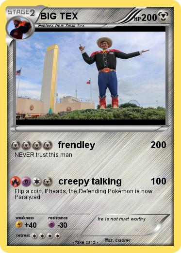 Pokémon BIG TEX 1 1 - frendley - My Pokemon Card
