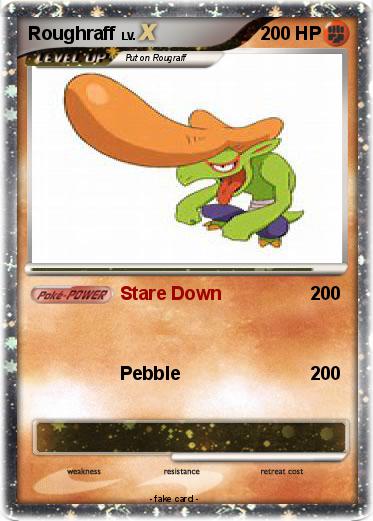 Pokémon Roughraff 1 1 - Stare Down - My Pokemon Card