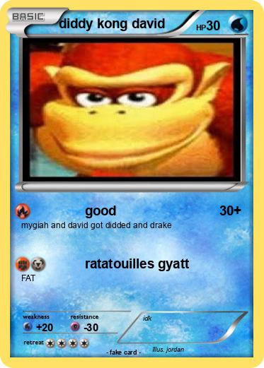 Pokémon diddy kong david - good - My Pokemon Card