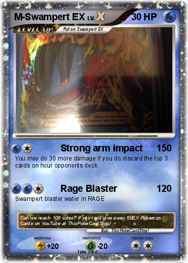 Pokémon M Swampert EX 31 31 - Strong arm impact - My Pokemon Card