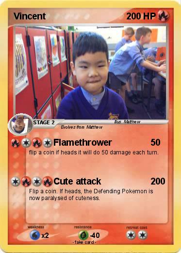 Pokémon Vincent 443 443 - Flamethrower - My Pokemon Card