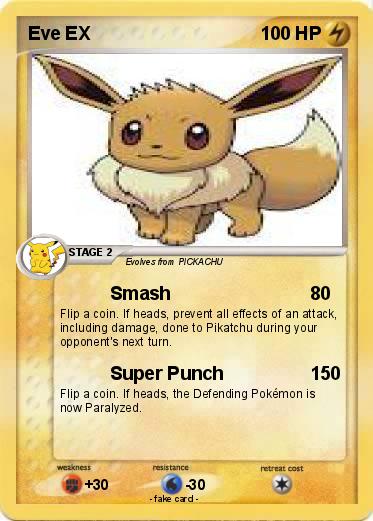 Pokémon Eve EX 1 1 - Smash - My Pokemon Card