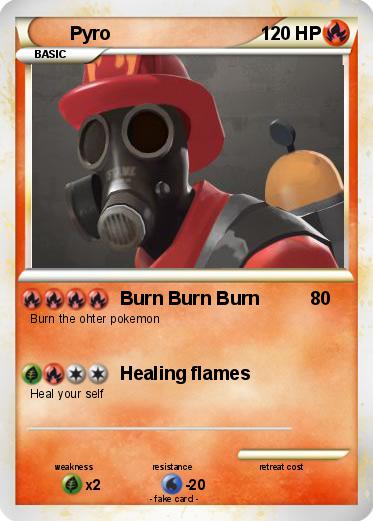 Pokémon Pyro 186 186 - Burn Burn Burn - My Pokemon Card