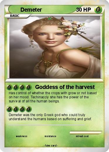Pokémon Demeter 14 14 - Goddess of the harvest - My Pokemon Card