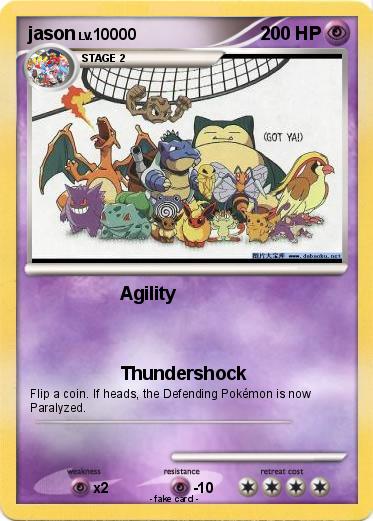 Pokémon jason 706 706 - Agility - My Pokemon Card
