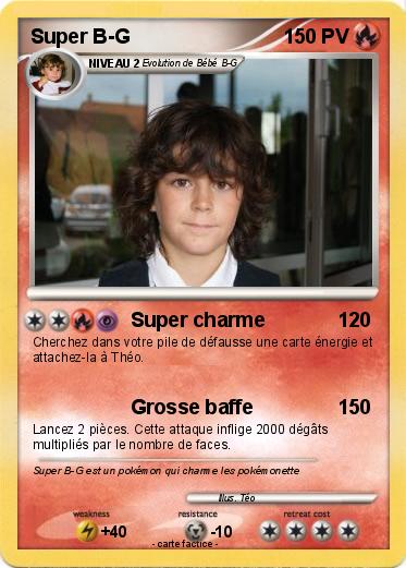 Pokémon Super B G - Super charme - Ma carte Pokémon