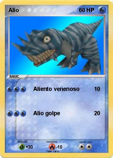 Pokémon Alio - Aliento venenoso - My Pokemon Card