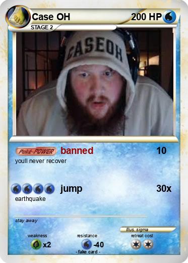 Pokémon Case OH 3 3 - banned - My Pokemon Card