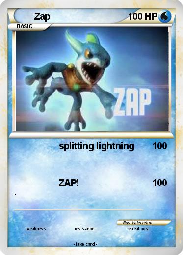 Pokémon Zap 270 270 - splitting lightning - My Pokemon Card