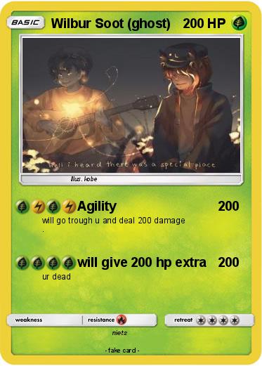 Pokémon Wilbur Soot ghost - Agility - My Pokemon Card