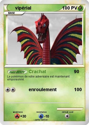 Pokémon viperial - Crachat - Ma carte Pokémon