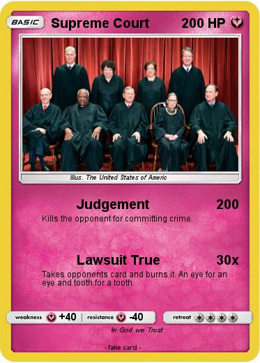 Pokémon Supreme Court 5 5 - Judgement - My Pokemon Card