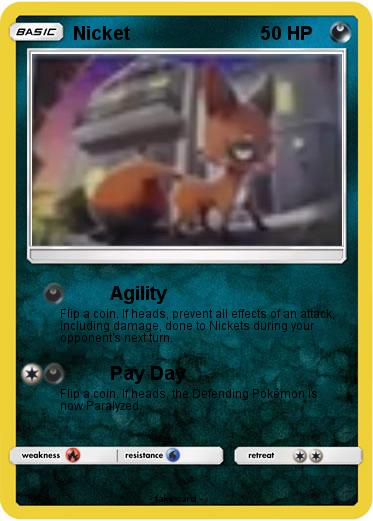 Pokémon Nicket 1 1 - Agility - My Pokemon Card