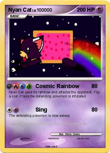 Pokémon Nyan Cat 639 639 - Cosmic Rainbow - My Pokemon Card