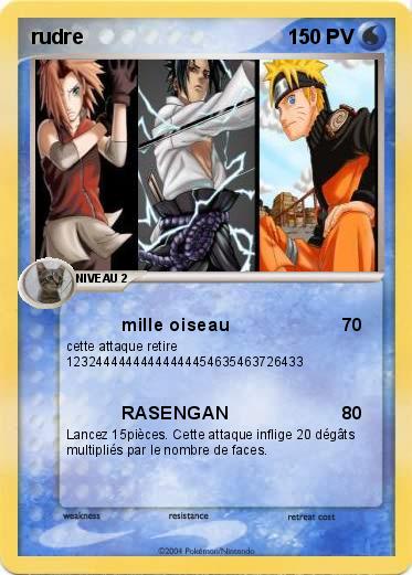 Pokémon rudre - mille oiseau - Ma carte Pokémon