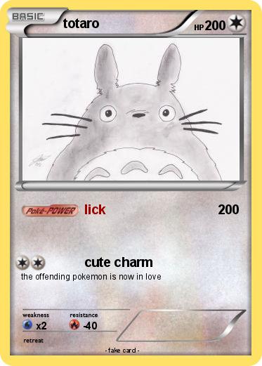Pokémon totaro 1 1 - lick - My Pokemon Card