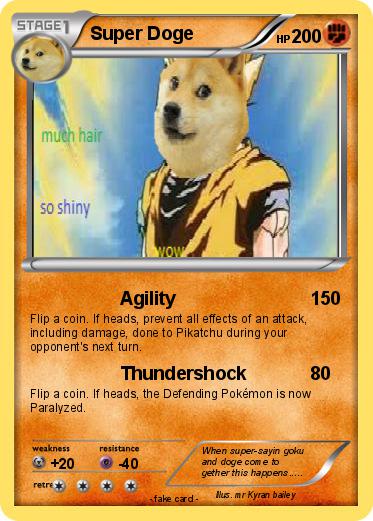 Pokémon Super Doge 25 25 - Agility - My Pokemon Card
