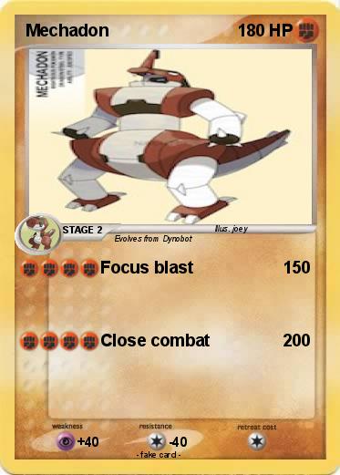 Pokémon Mechadon 1 1 - Focus blast - My Pokemon Card