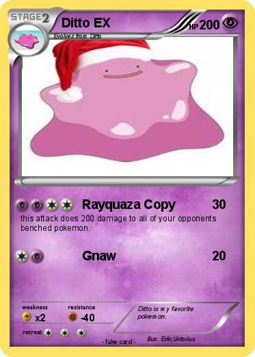 Pokémon Ditto EX 32 32 - Rayquaza Copy - My Pokemon Card