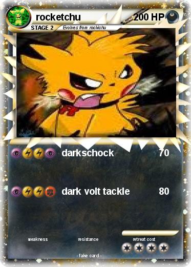 Pokémon rocketchu 10 10 - darkschock - My Pokemon Card