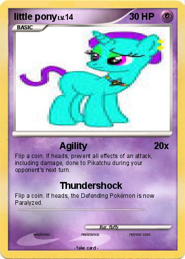 Pokémon little pony 5 5 - Agility - My Pokemon Card