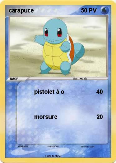 Pokémon carapuce 269 269 - pistolet à o - Ma carte Pokémon
