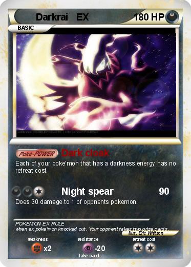 Pokémon Darkrai EX 219 219 - Dark cloak - My Pokemon Card